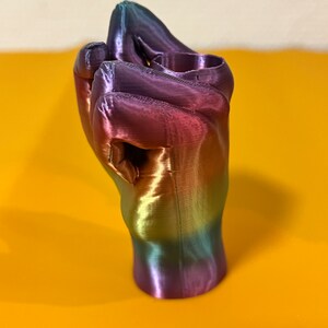 Collapsible Middle Finger 3d Printed 3dgeex Collapsing Middle Finger ...