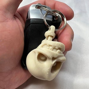 Skull Keychain 3d Printed - Etsy