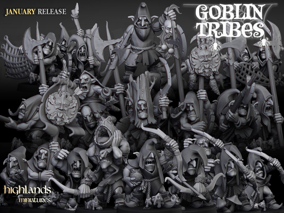 Goblin Tabletop Set 32mm/28mm/gw Scale Tabletop Wargame D&D Highland ...