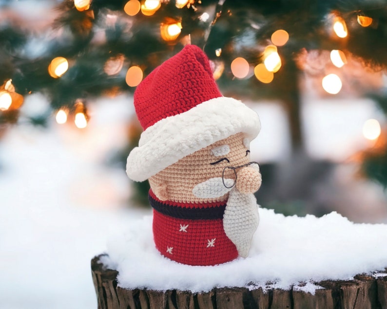Amigurumi Santa Claus Crochet Pattern: Christmas Ornament (PDF Pattern ...