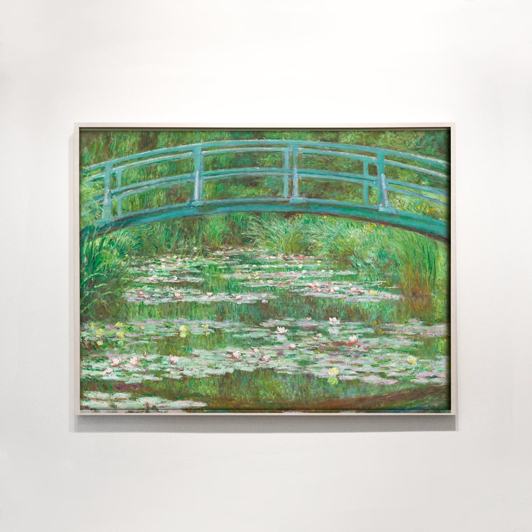Monet Japanese Bridge Printable - the Japanese Footbridge Impressionist ...