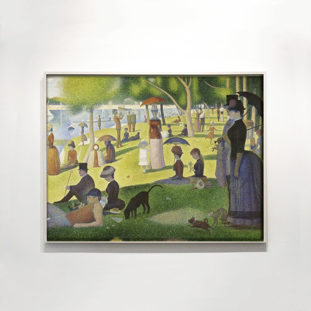 Georges Seurat Printable - A Sunday on La Grande Jatte - Pointillism ...