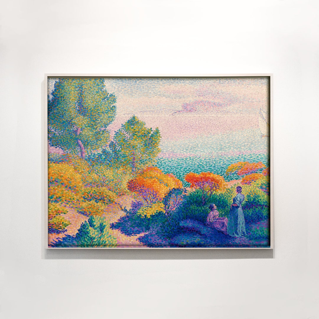 Mediterranean Pointillism Seascape Printable - Henri-edmond Cross Art ...