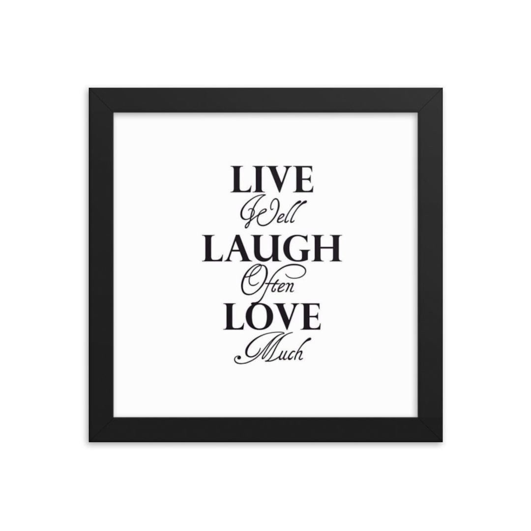 Live Laugh Love Original Poster - Etsy