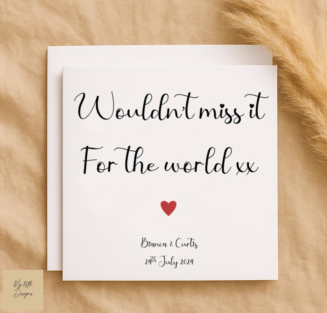 Personalised Acceptance Card – Custom Wedding RSVP, Engagement Party ...