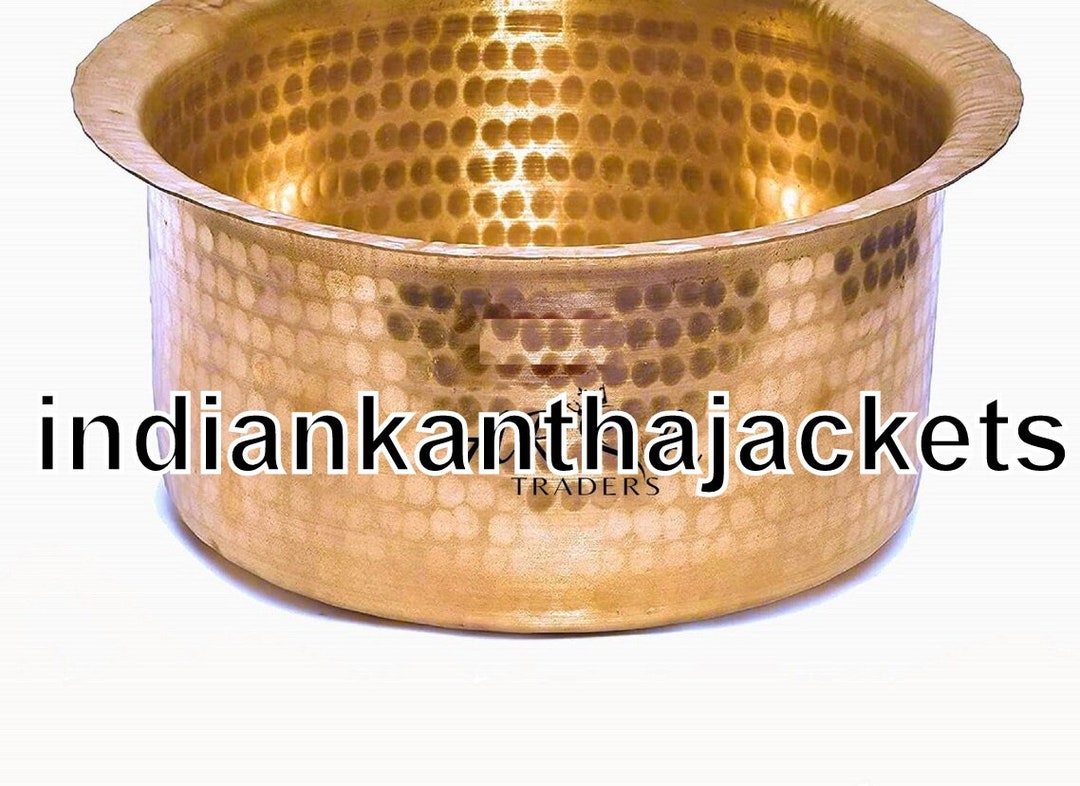 Brass Patila/tapeli 15 Litre 100% Pure Brass Indian - Etsy
