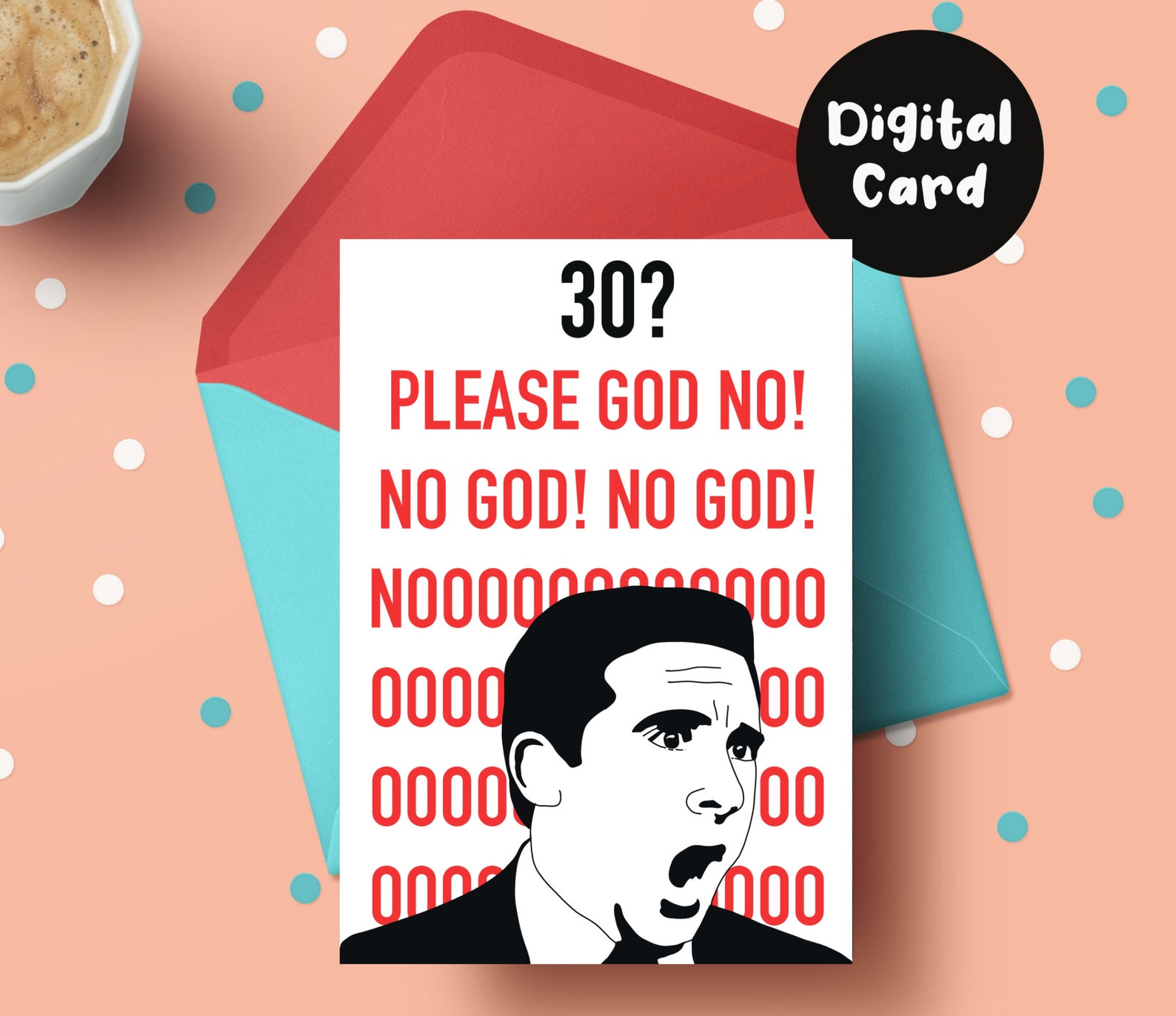 Instant Download Michael Scott 30th Birthday Card//printable, Last ...