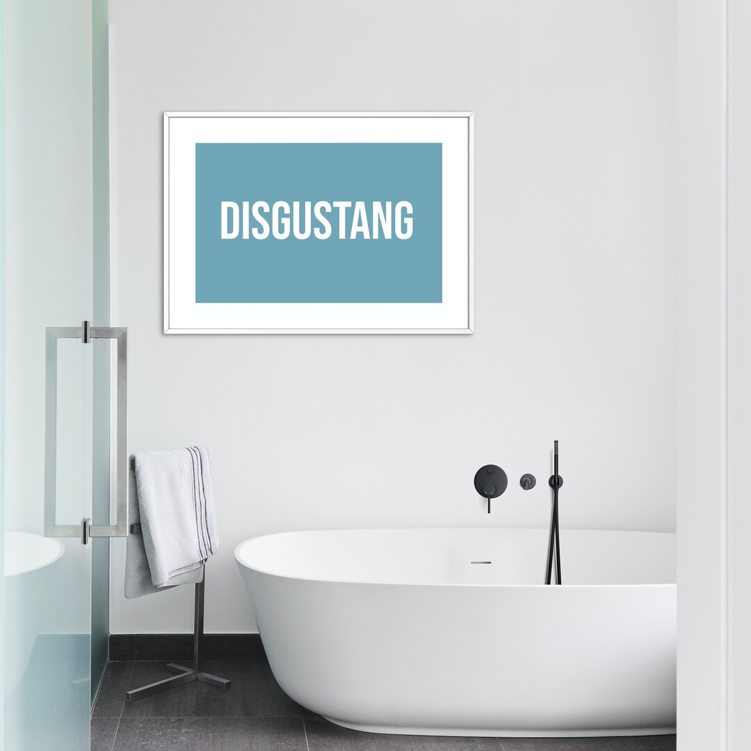 DISGUSTANG Tiktok Meme Quote Wall Art Landscape Print A3/A4/A5 - Etsy