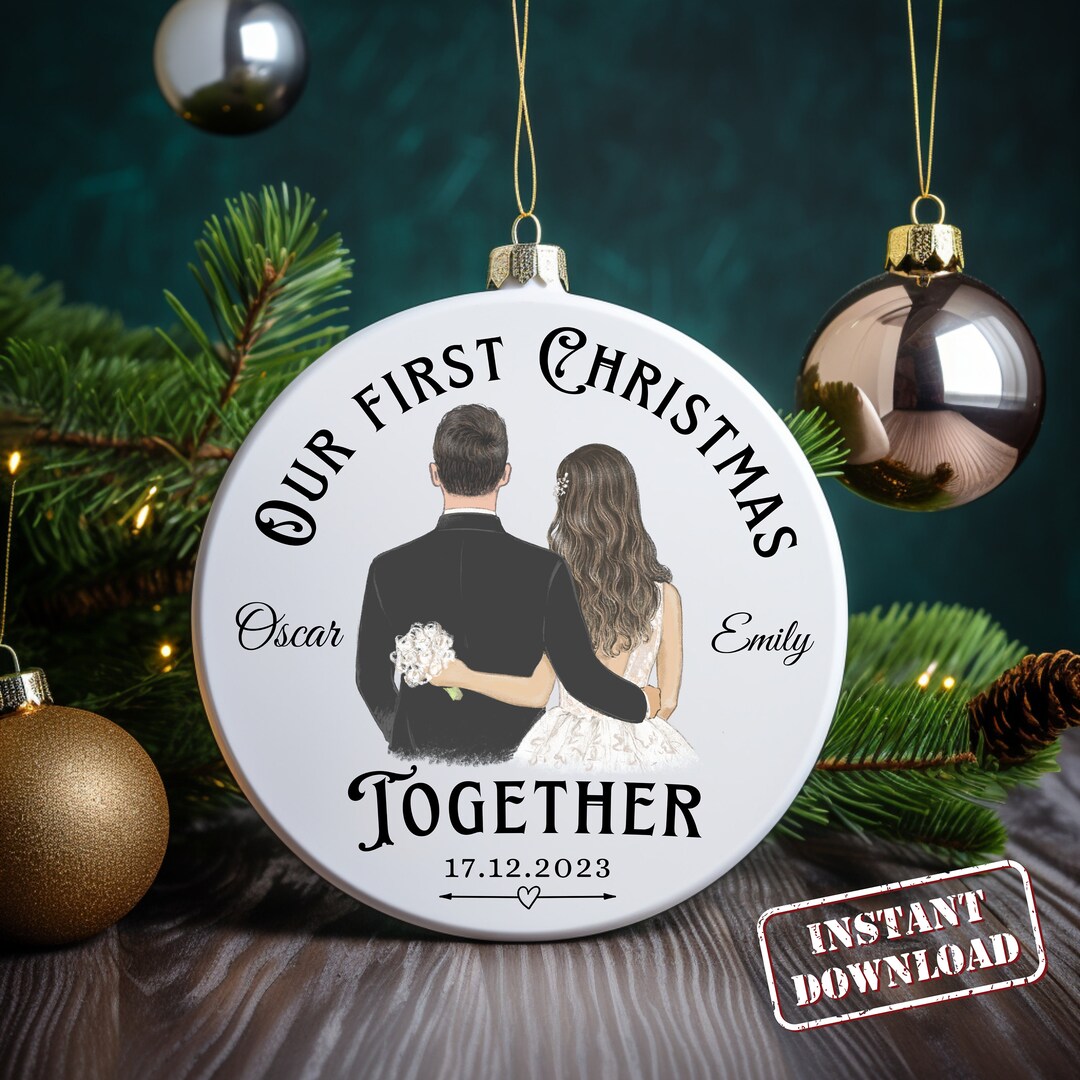 Personalized First Christmas Together Ornament New Married - Etsy