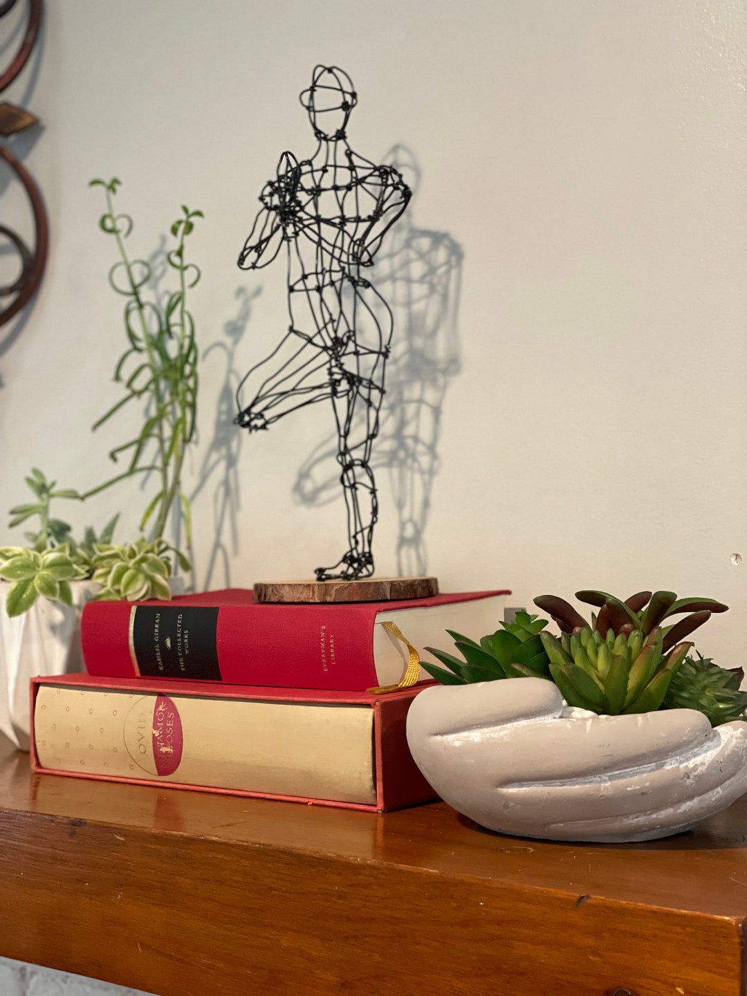 Wire Sculpture Yoga Figure Tree Pose - Etsy