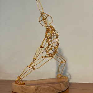 Wire Sculpture Yoga Figure Warrior Pose - Etsy