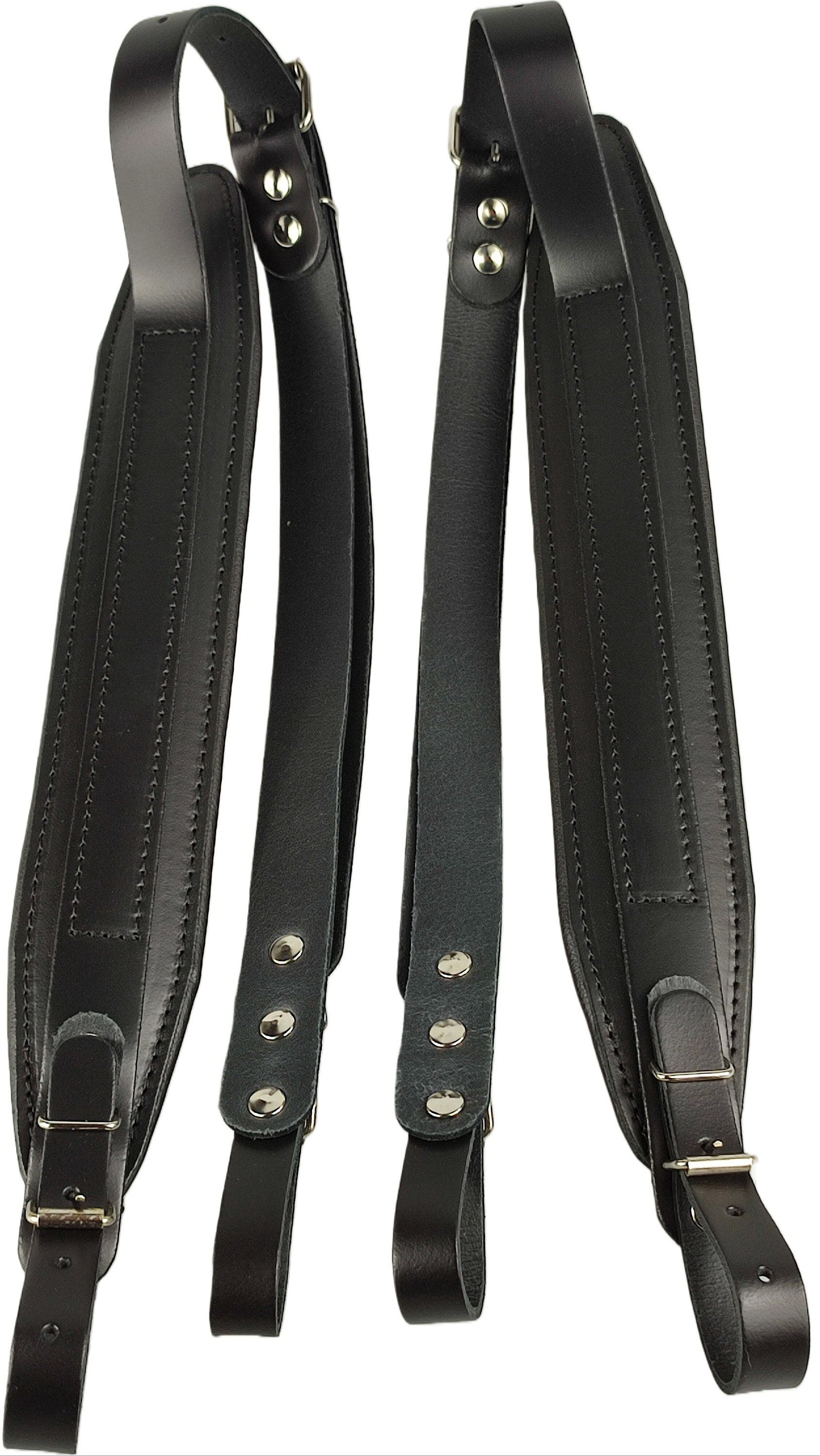 Accordion Genuine Leather Straps Black - Etsy