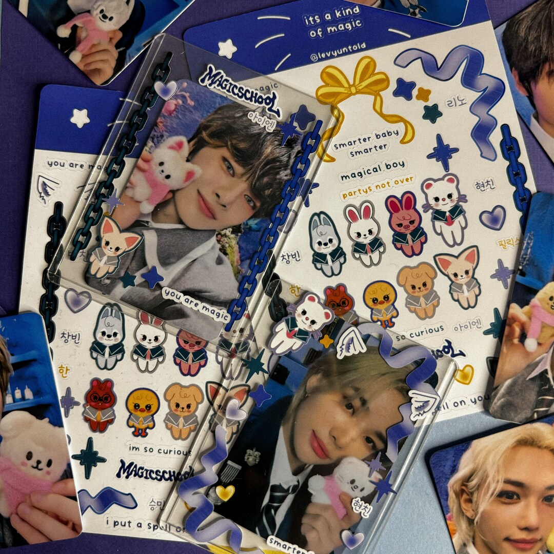 Stray Kids Magic School Fanmeet Toploader Deco Sticker Sheet - Etsy