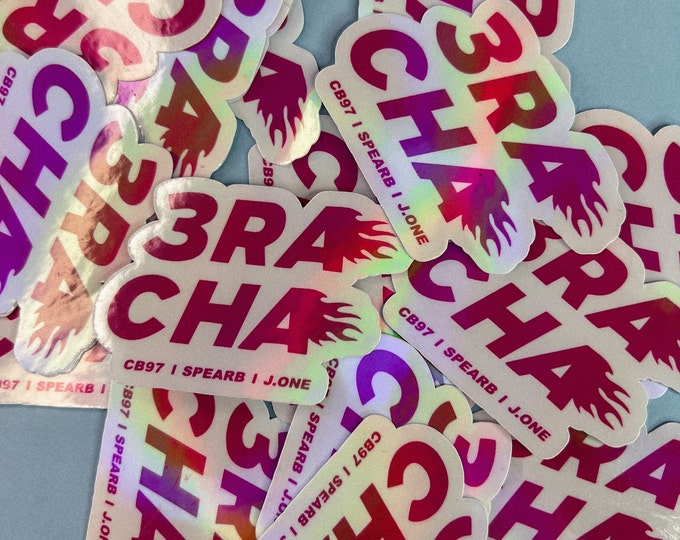 Stray Kids 3RACHA Holographic Logo Sticker - Etsy