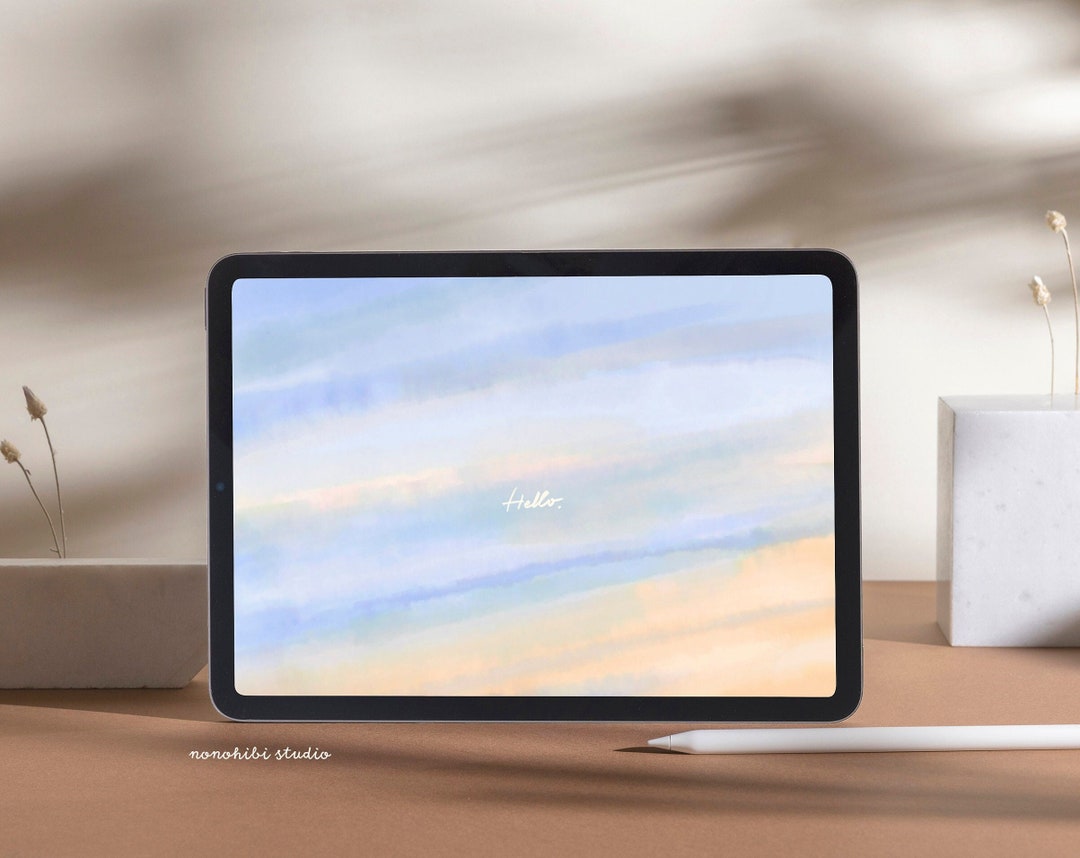 Aesthetic Marble Cloud iPad Wallpaper in Pastel Colour | Instant ...