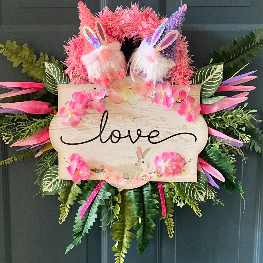 Seasonal:spring Gnome Door Decor - Etsy