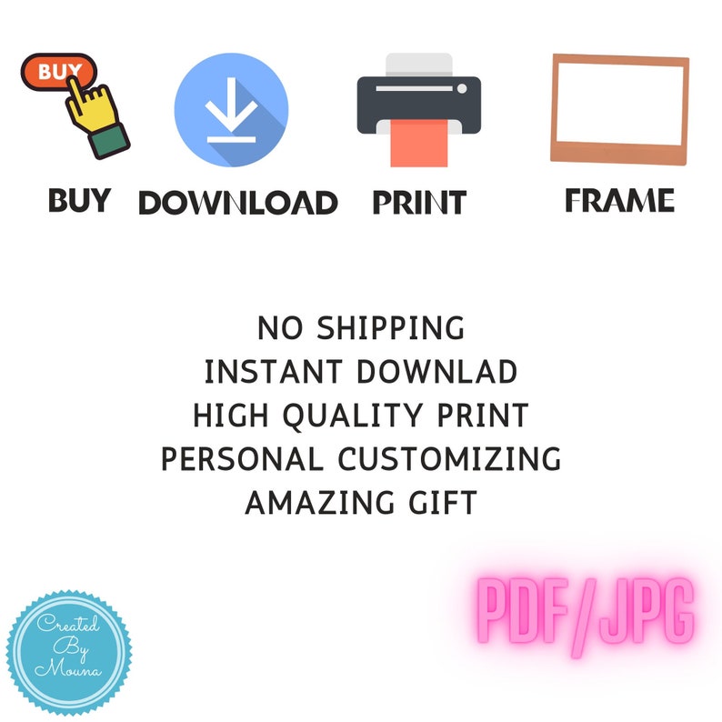 PROMO Set of 3 Poster BABY Printable Wall Art Color Wall - Etsy