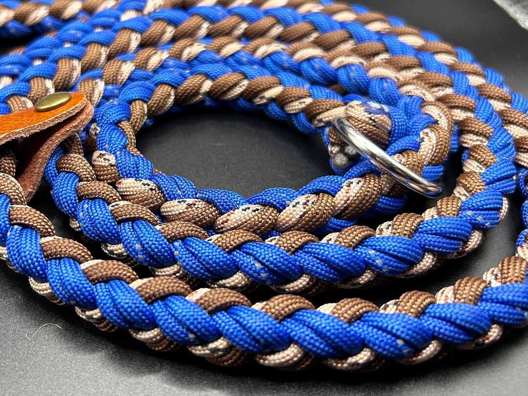 Reflective 4ft Slip Lead Blue and Brown. Ideal Christmas Present for ...