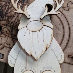 Gonk With Antlers - Laser Cut Files - SVG+DXF+LBRN2 - Instant Download ...