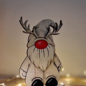 Gonk With Antlers - Laser Cut Files - SVG+DXF+LBRN2 - Instant Download ...