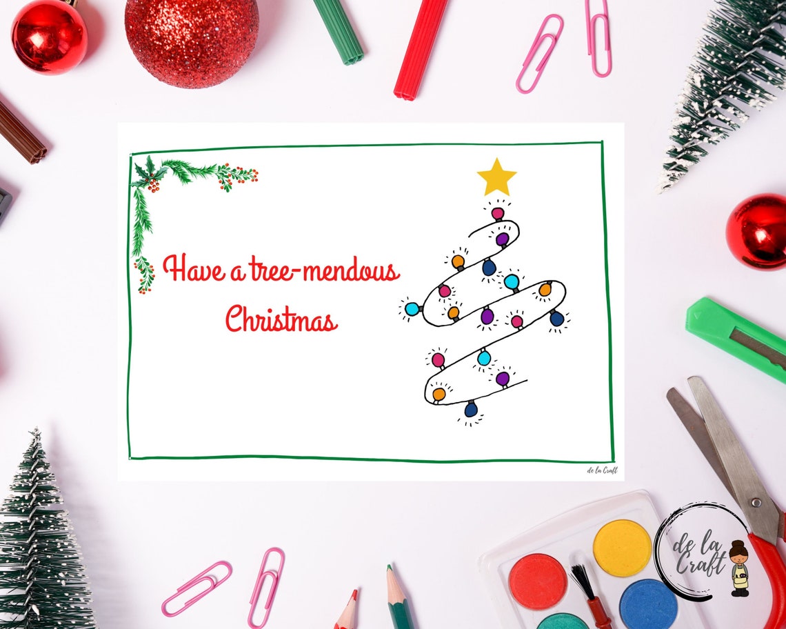 Christmas Handprint Footprint Art Craft Bundle, Printable Christmas ...