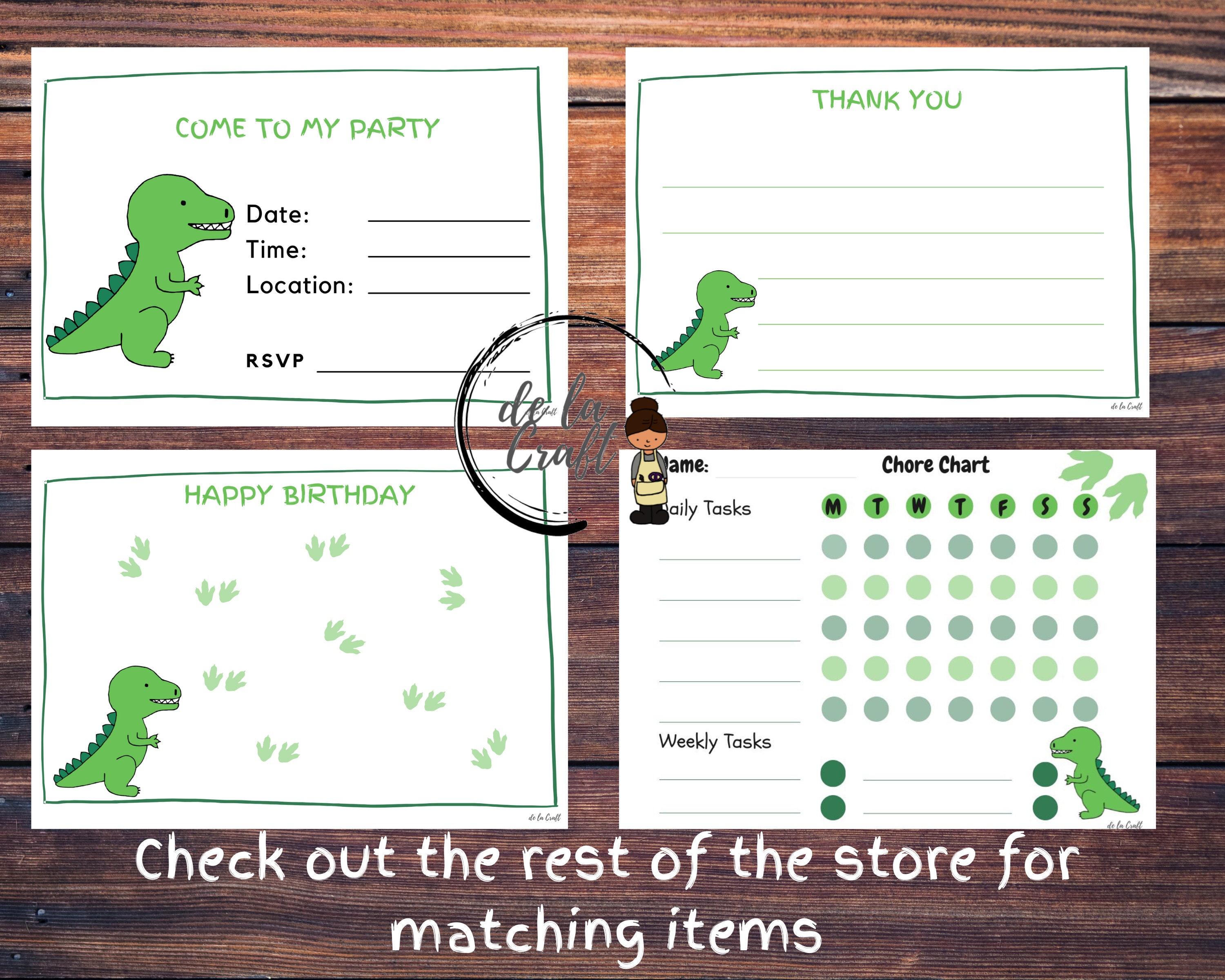 Editable Dinosaur Chore Chart Fillable Chore Chart Tracker - Etsy