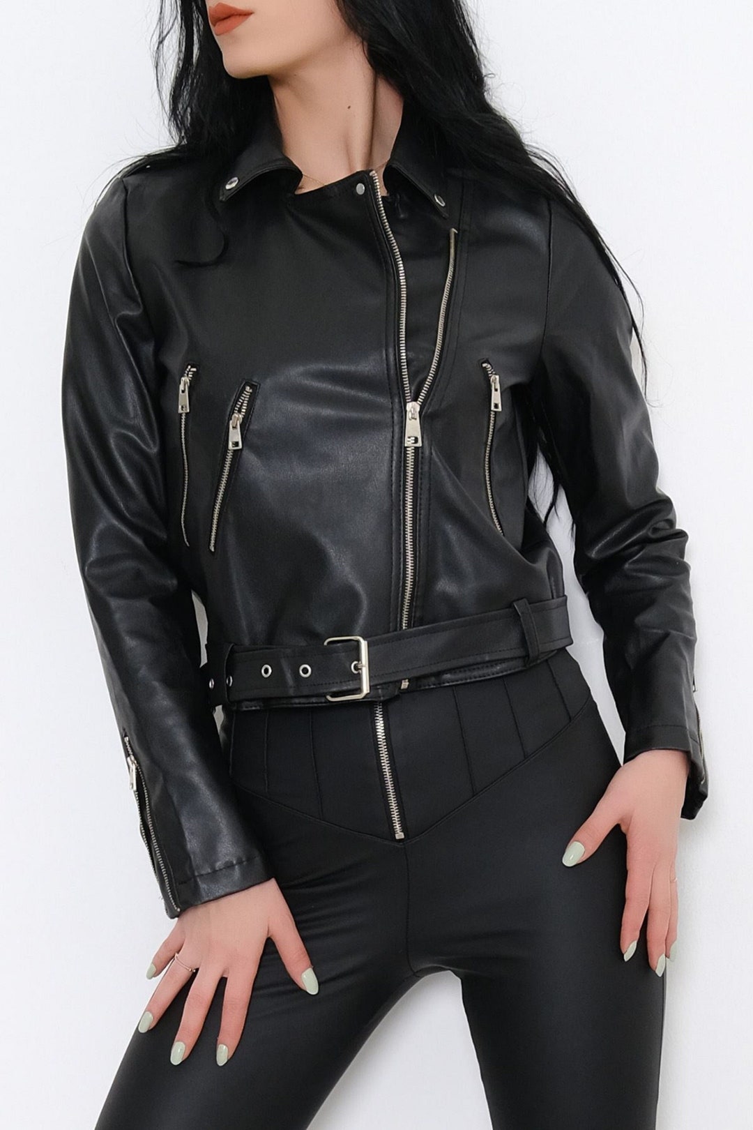 Mrs Leather Jacket Black Boho Jacket, Minimalist, Sport Coat, Coat Pattern, Women's Leather ...