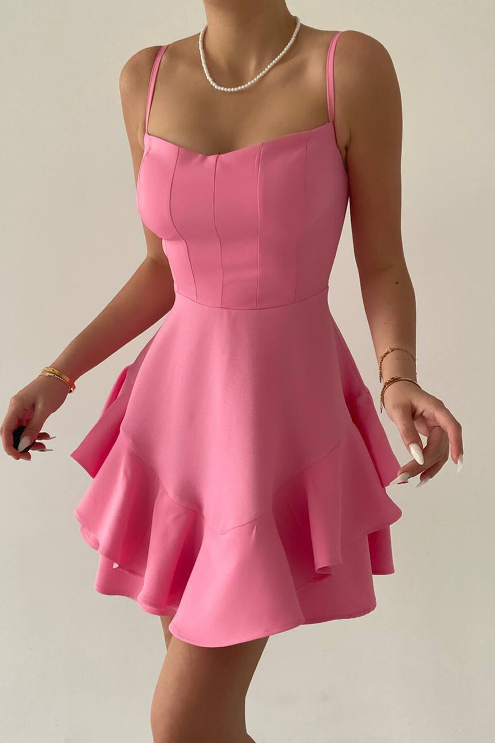 Lilac Mini Summer Cocktail Fashion Dress Purple Aesthetic - Etsy
