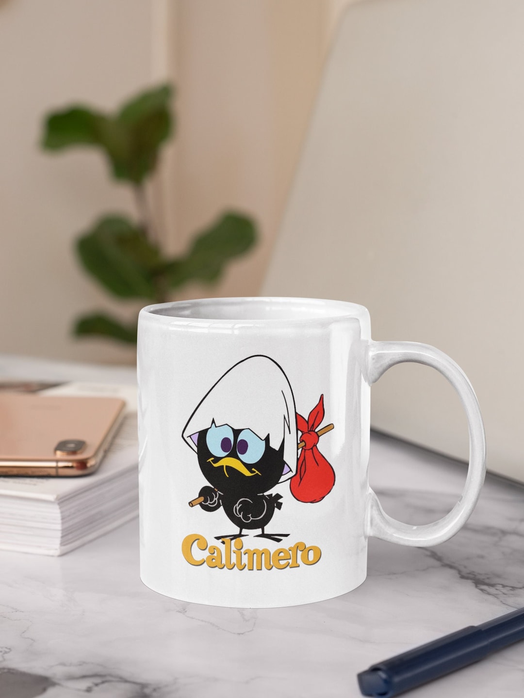 Chicken Mug, Calimero Mug, Calimero Merch Calimero Chicken Magic Mug ...