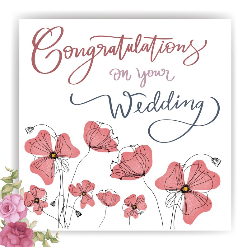 Digital Wedding Card | Couple Card | Marriage | Flower | Greeting Card ...