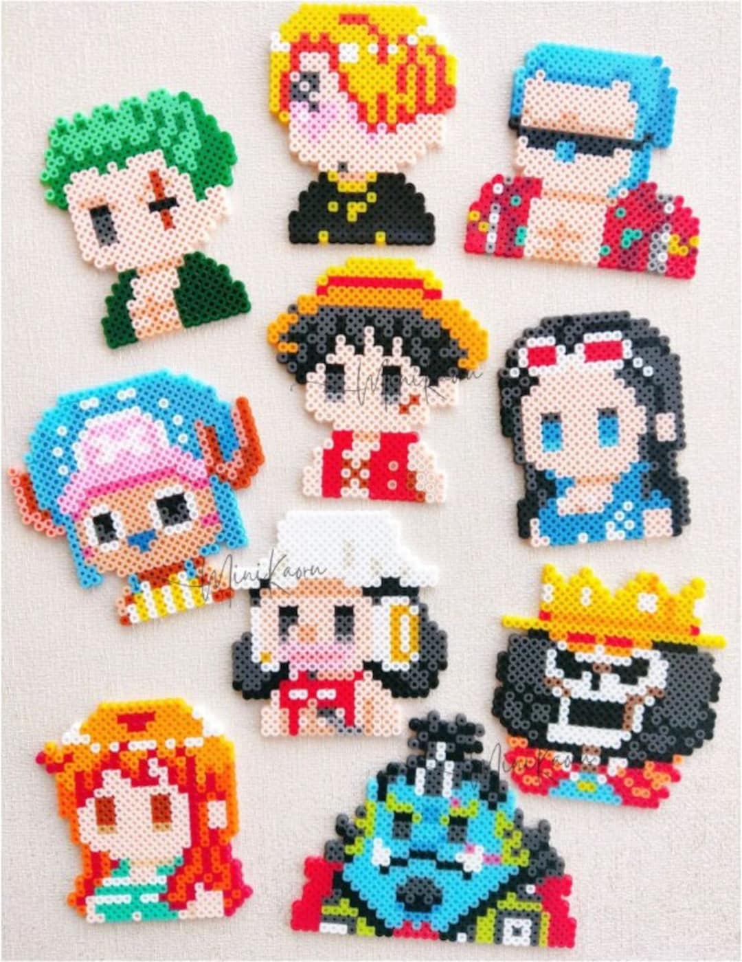 One Piece Anime Series Perler Beads Digital PDF Pattern 10 - Etsy One Piece Anime Series Perler Beads Digital PDF Pattern 10 - Etsy