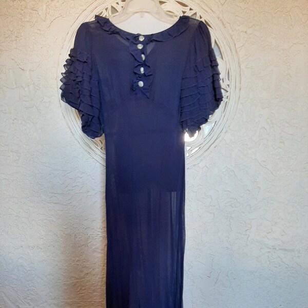 Sheer Navy Blue - Etsy