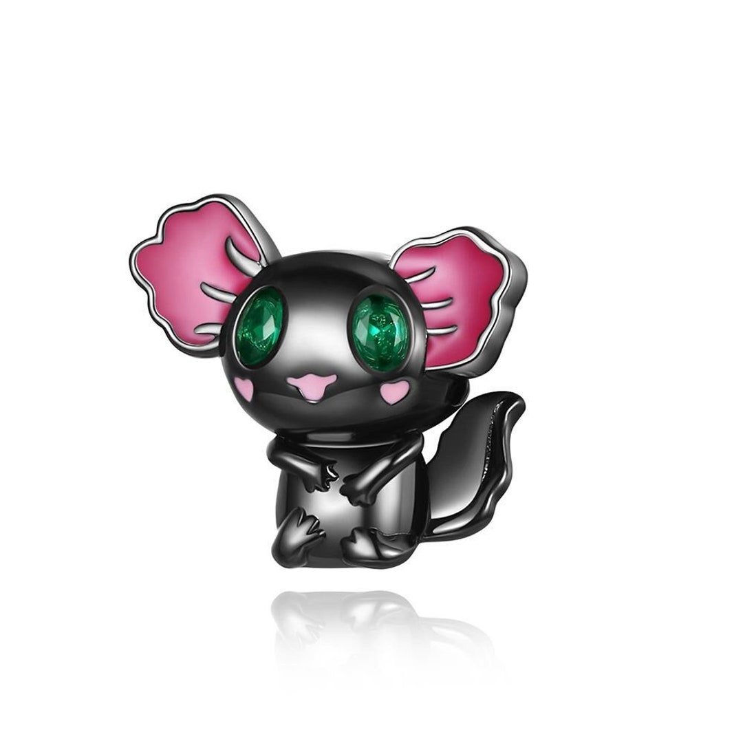 Black Hugging Hug Mexican Axolotl Charm Bracelet Compatible Pandora Fit ...