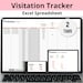 Child Custody Visitation Days Tracker Excel Spreadsheet, Child Custody ...