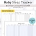 Baby Sleep Tracker Printable PDF, Newborn Sleep Schedule Tracker, Baby ...