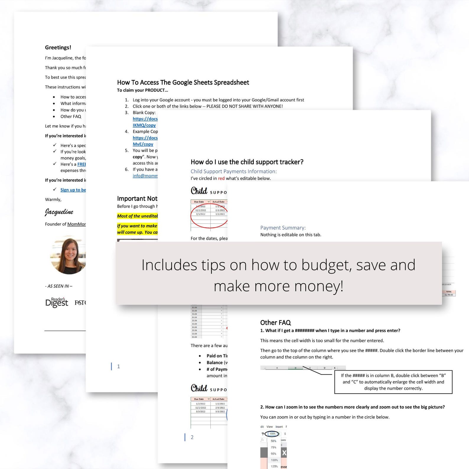 Child Support Payment Tracker Google Sheet Spreadsheet, Child Expense ...