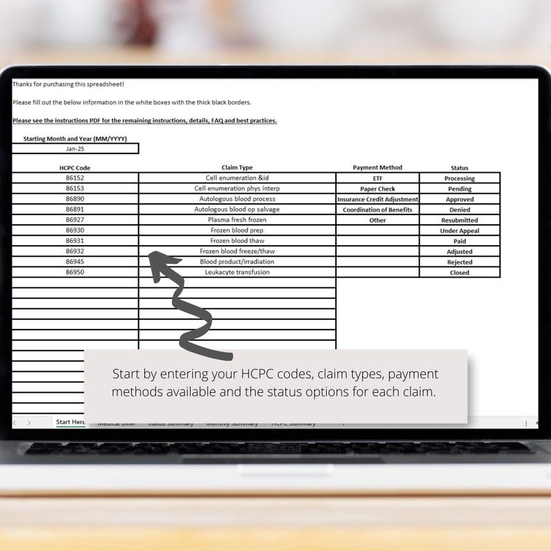 Ultimate Medical Biller Tracker Excel Spreadsheet,medical Expense Records Billing & Coding ...