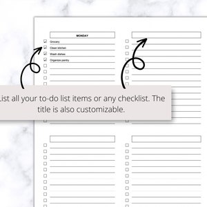 Blank Checklist Printable PDF, Blank to Do List, Minimalist to Do List ...