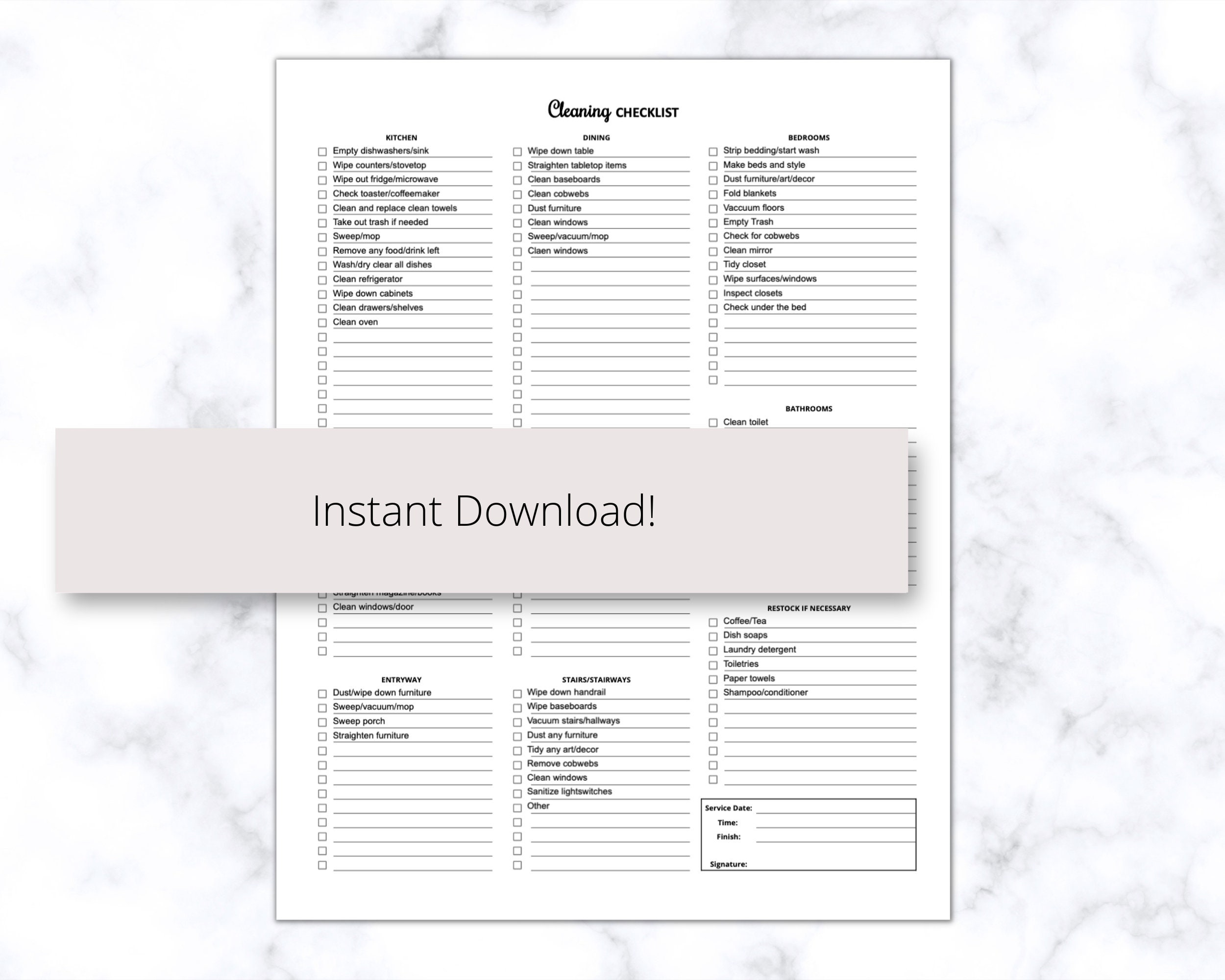 Master Cleaning Checklist Printable PDF master-cleaning-checklist-printable-pdf
