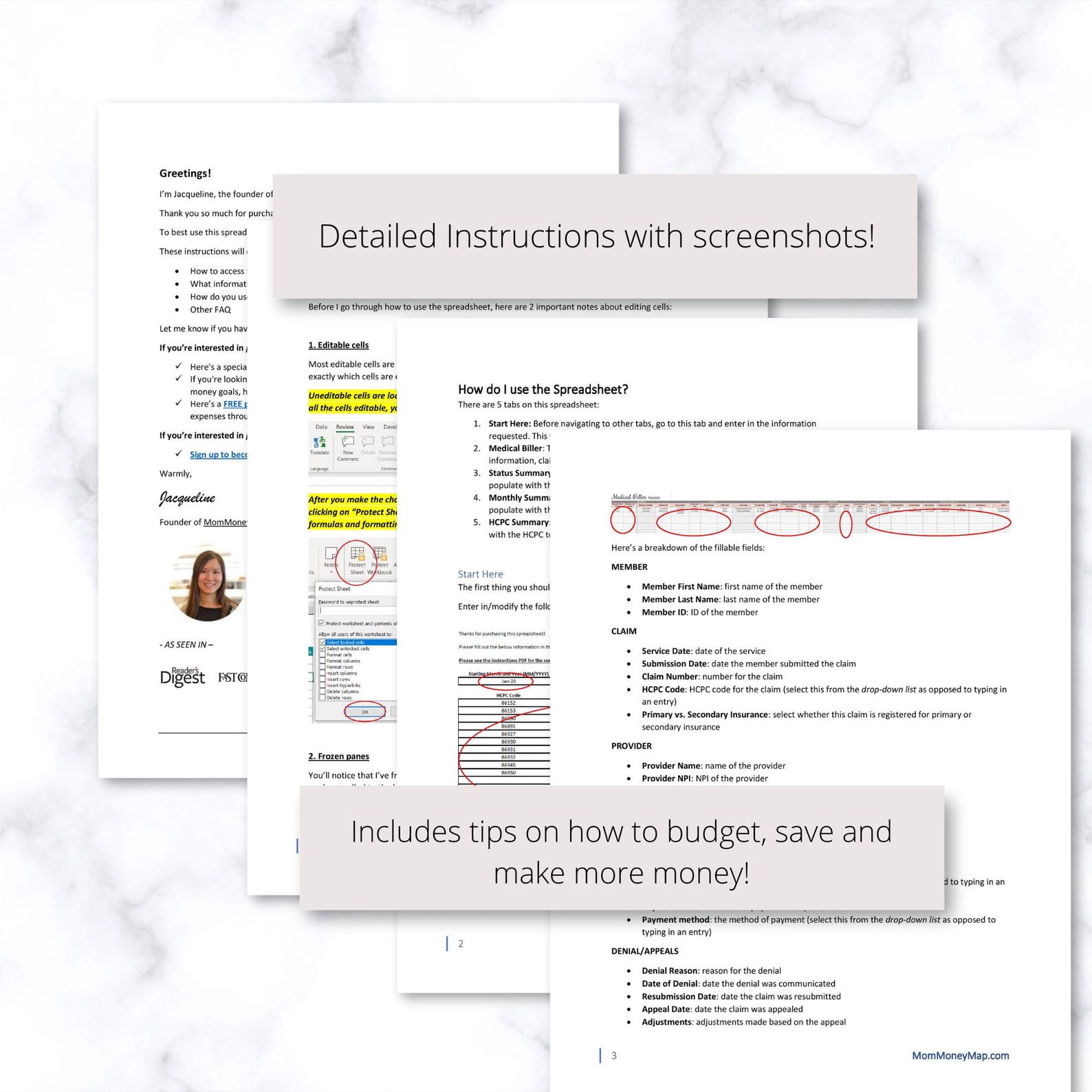 Ultimate Medical Biller Tracker Excel Spreadsheet,medical Expense ...