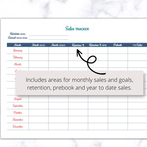 Sales Tracker Printable PDF, Monthly Sales Tracker, Sales Map Tracker ...