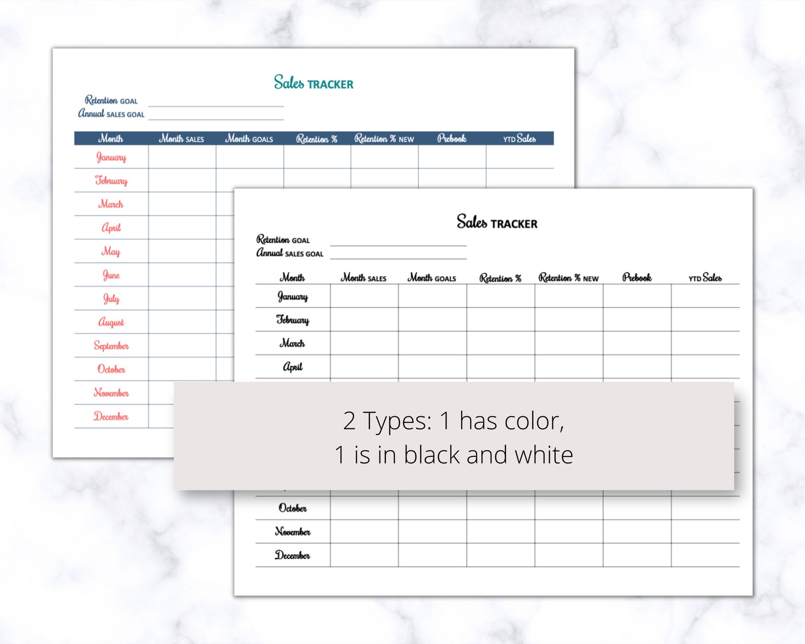 Sales Tracker Printable PDF, Monthly Sales Tracker, Sales Map Tracker ...