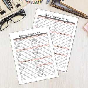 Garage Inventory Checklist Printable PDF, Garage Decluttering Guide ...