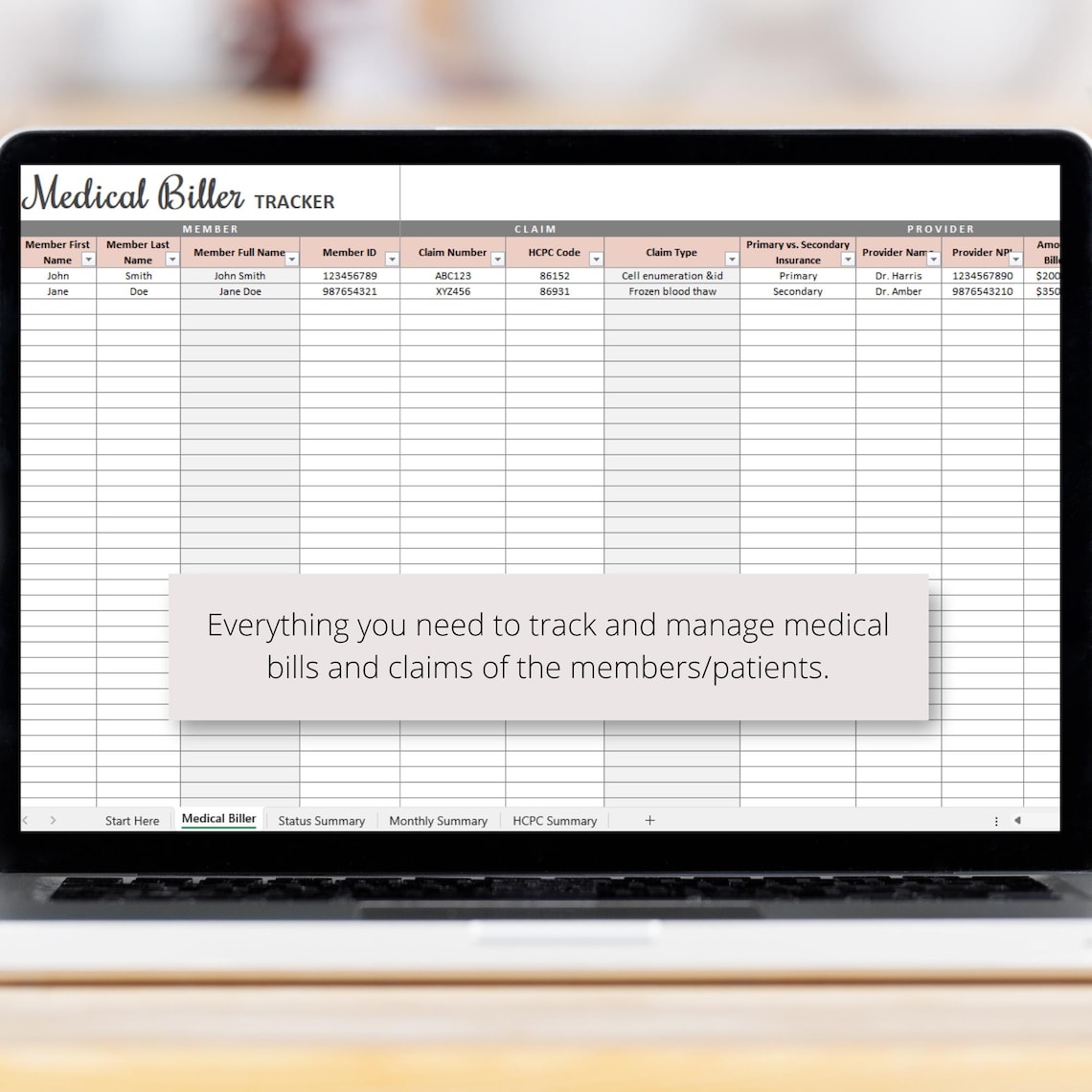 Ultimate Medical Biller Tracker Excel Spreadsheet,medical Expense ...