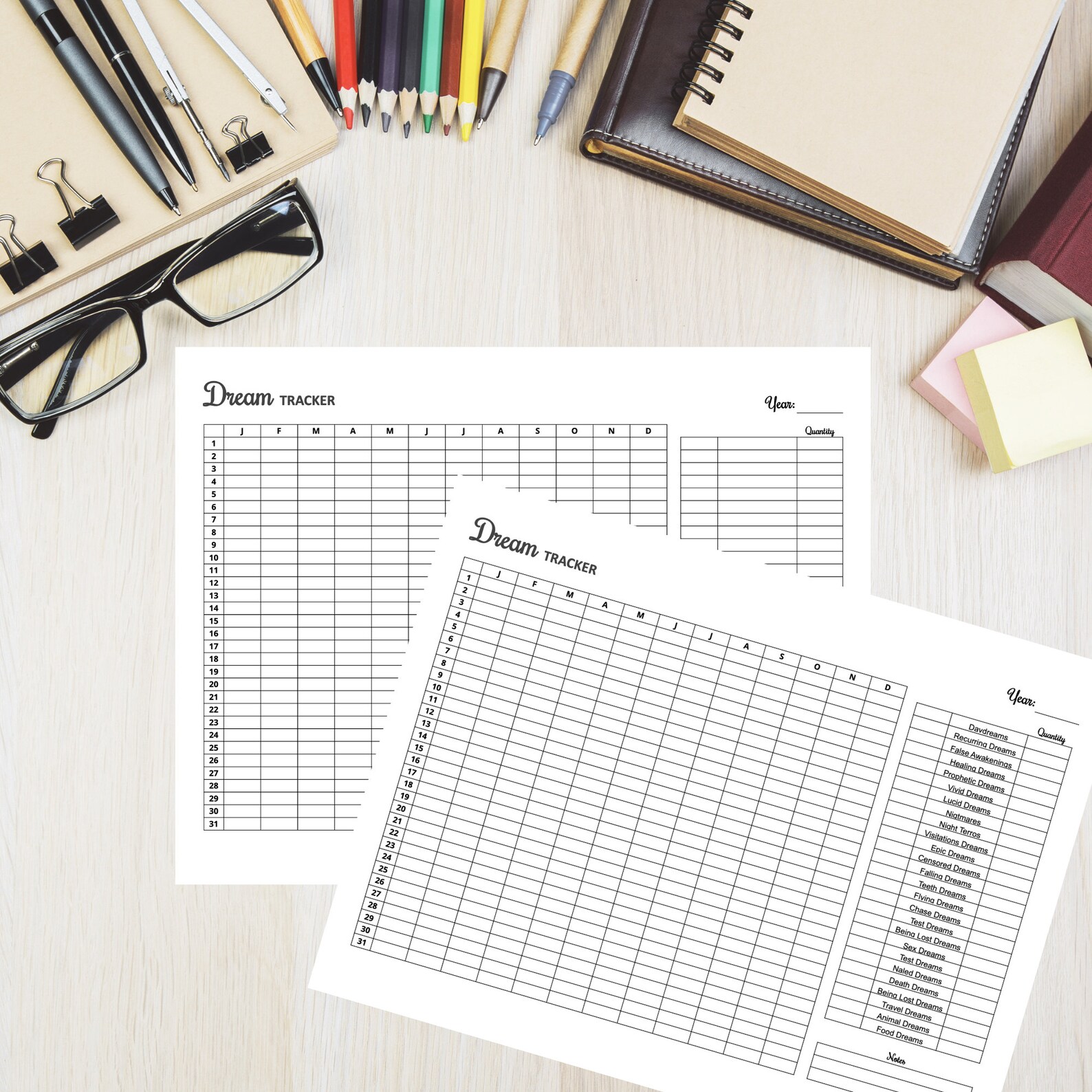 Dream Tracker Printable PDF, Sleep Dream Tracker, Dream Analysis ...