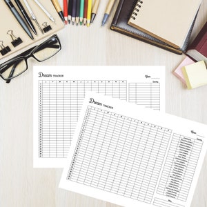 Dream Tracker Printable PDF, Sleep Dream Tracker, Dream Analysis ...