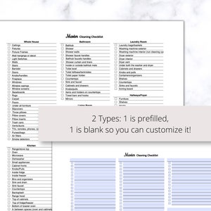 Master Cleaning List Printable PDF Cleaning Checklist for - Etsy