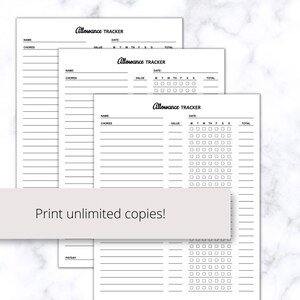 Daily Allowance Tracker Printable PDF, Allowance Tracker for Kids ...