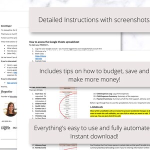 Co-parenting Planner Google Sheets Spreadsheet Child Custody - Etsy