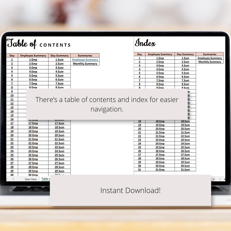 Tips Tracker for Managers Excel Spreadsheet - Daily and Monthly ...